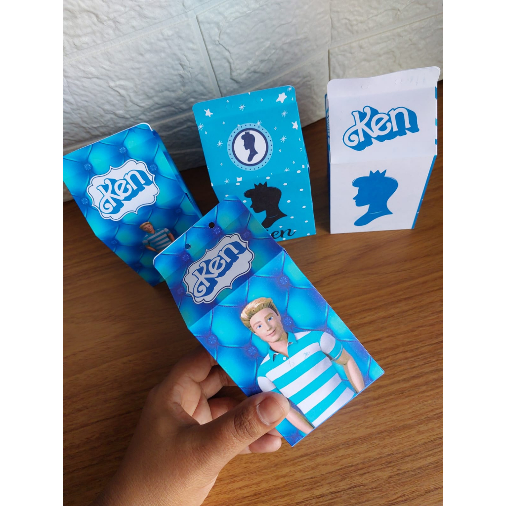 Caixa Milk Ken da Barbie Modelo Exclusivo Lembrancinhas Festa Fácil ...