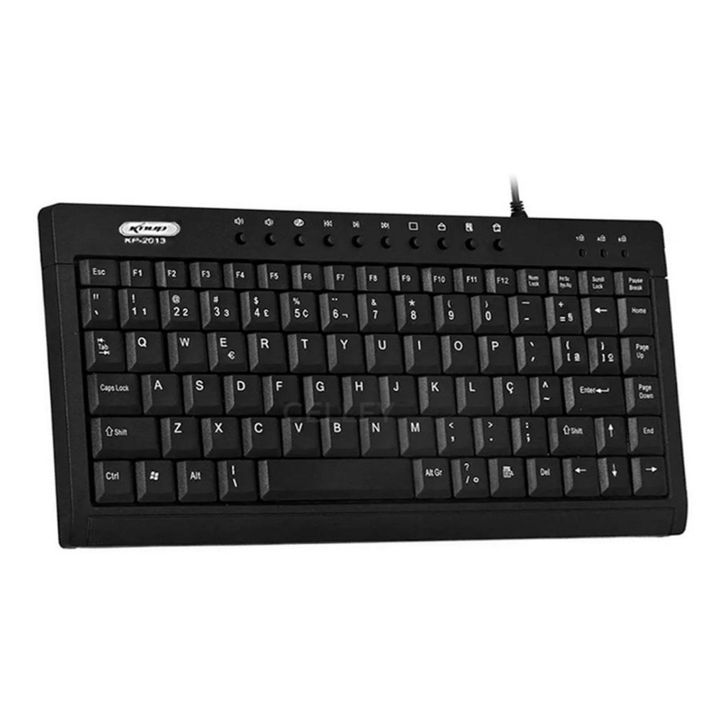 Mini Teclado Multimídia Usb Pc Notebook Padrao Abnt Original | Shopee ...