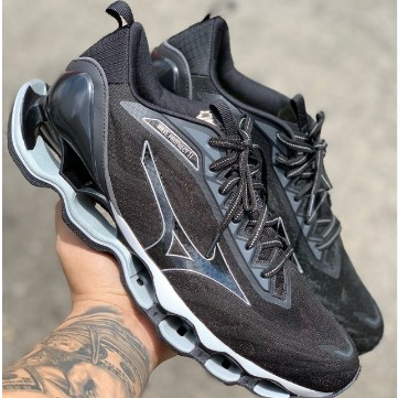 Tenis Mizuno Pro 11 Masculino e Feminino Preto Vermelho Queima de ...