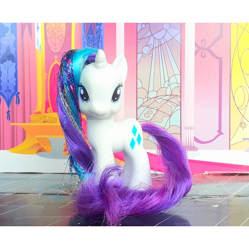 Boneca My little pony - Rarity - Fios Brilhantes - 8cm - Original ...