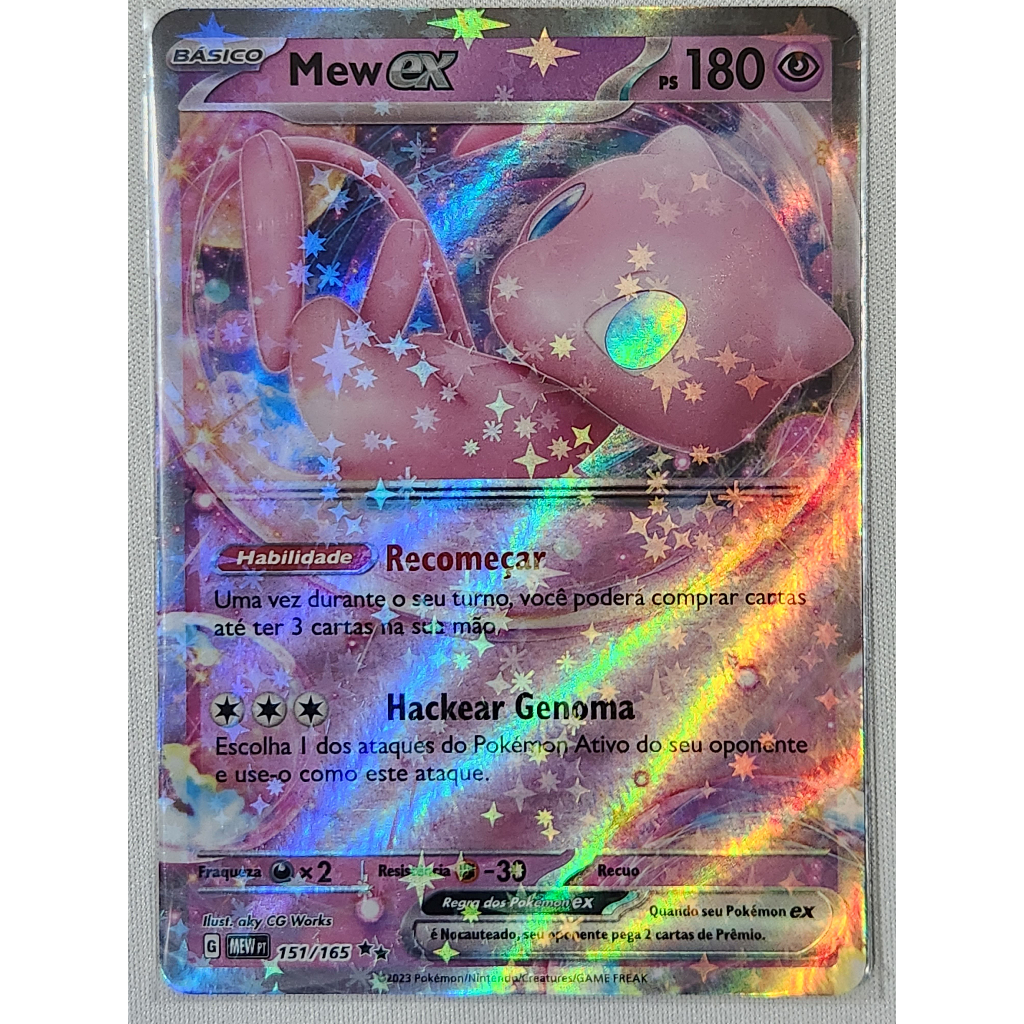 Carta Pokemon Mew ex (151/165) MEW | Shopee Brasil
