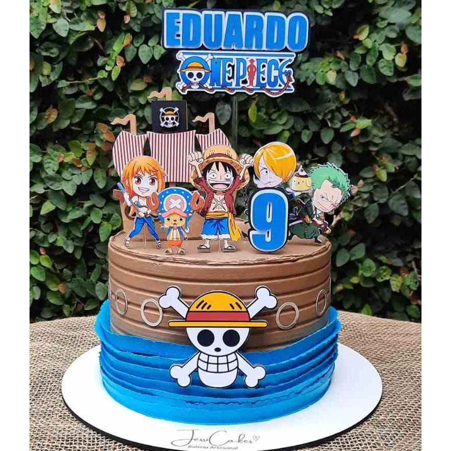 TOPO DE BOLO ONE PIECE SERIE ANIME | Shopee Brasil