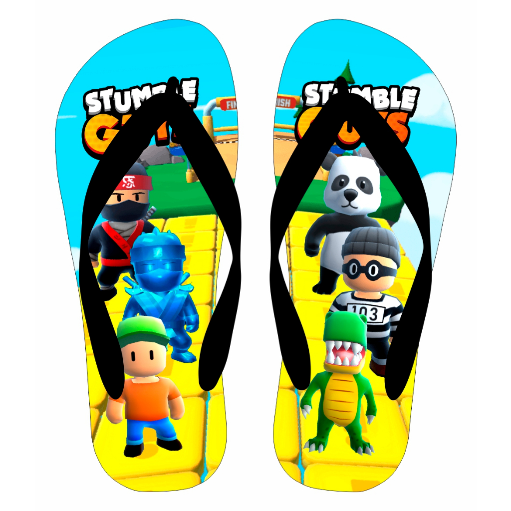 Chinelo do Strumble Guys Personalizado Adulto Infantil 3 modelos ...