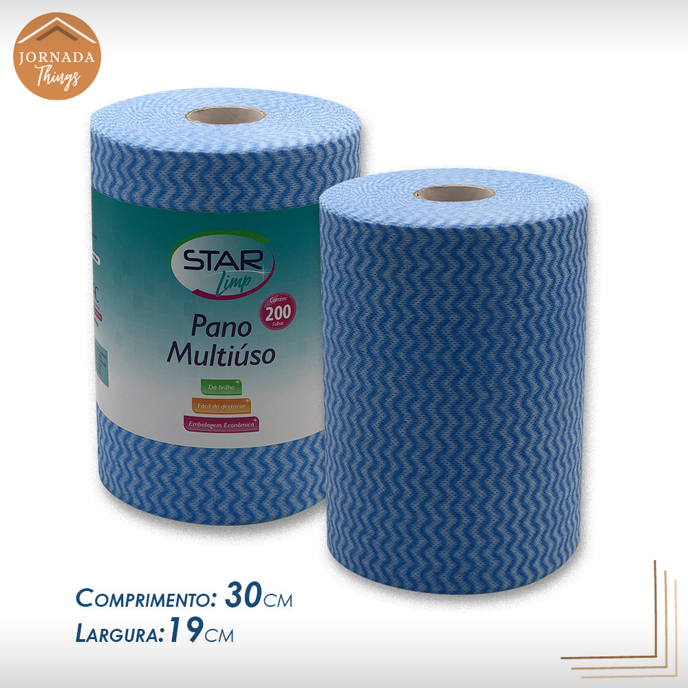 Pano Multiuso Limpeza Perfex 200 Folhas 20x30cm | Shopee Brasil