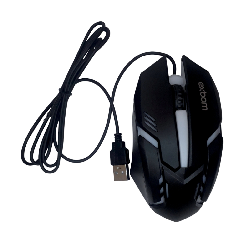 Mouse Óptico com Fio USB Exbom MS-62 Gamer | Shopee Brasil