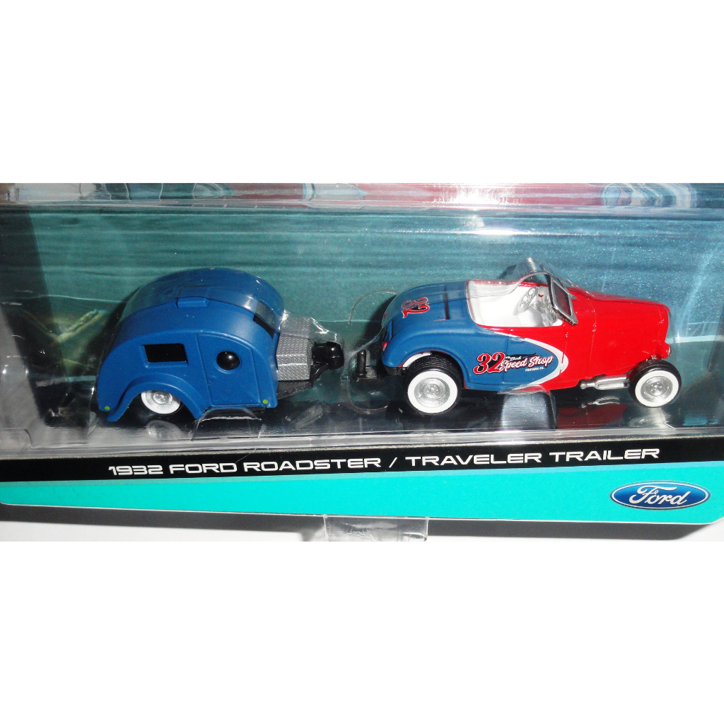 maisto design 1932 ford roadster / traveler trailer elite transport ...