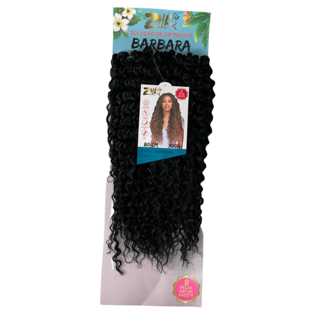 cabelo Barbara zhang hair Bbio proteina cacheado 300g 80cm | Shopee Brasil