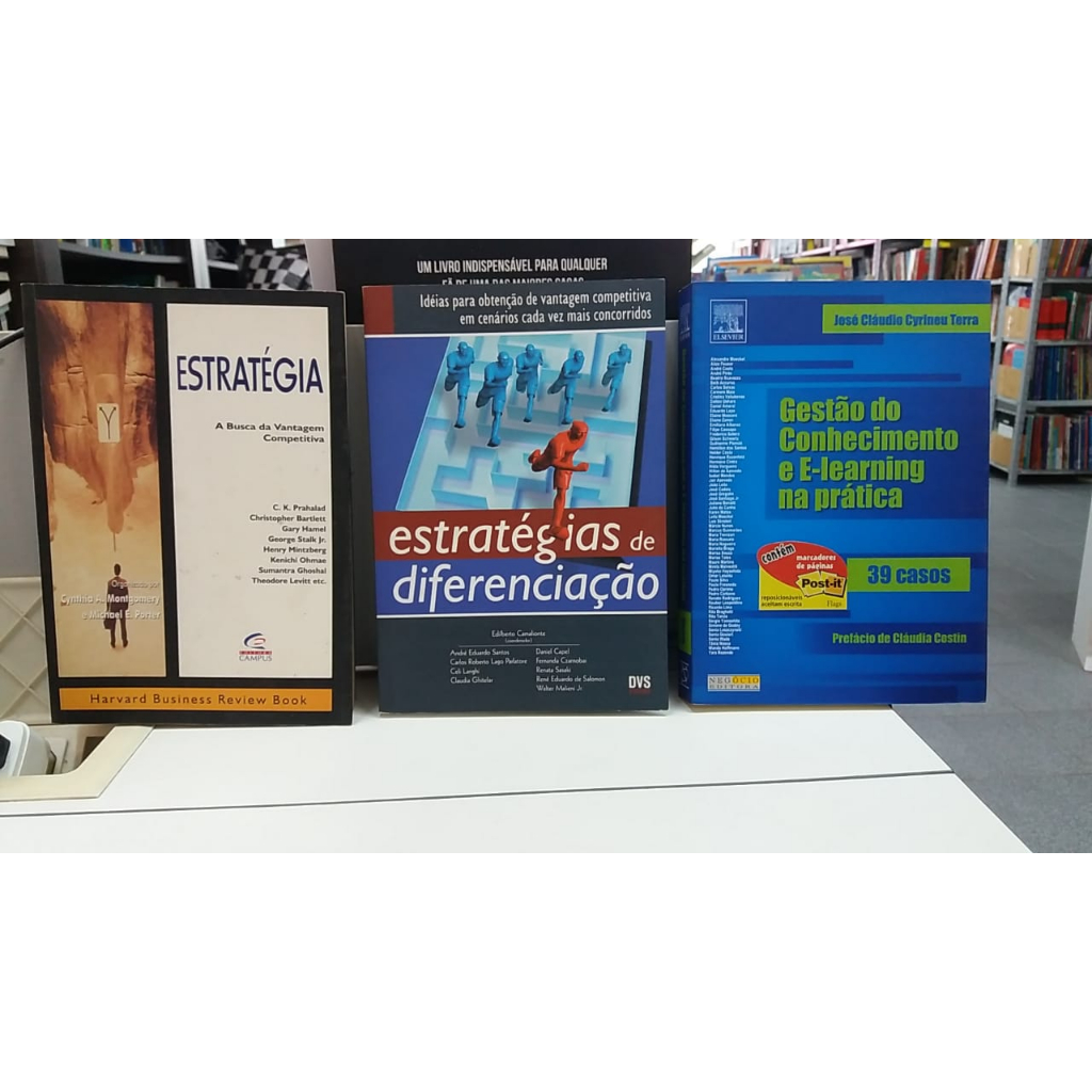 KIT - 3 LIVROS - ADMINISTRAÇÃO - GESTÃO/ESTRATÉGIA - ADM | Shopee Brasil