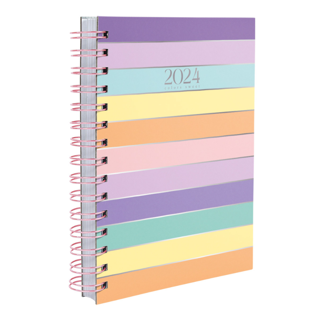 Agenda Colors Sweet 2024 Listras Colors | Shopee Brasil