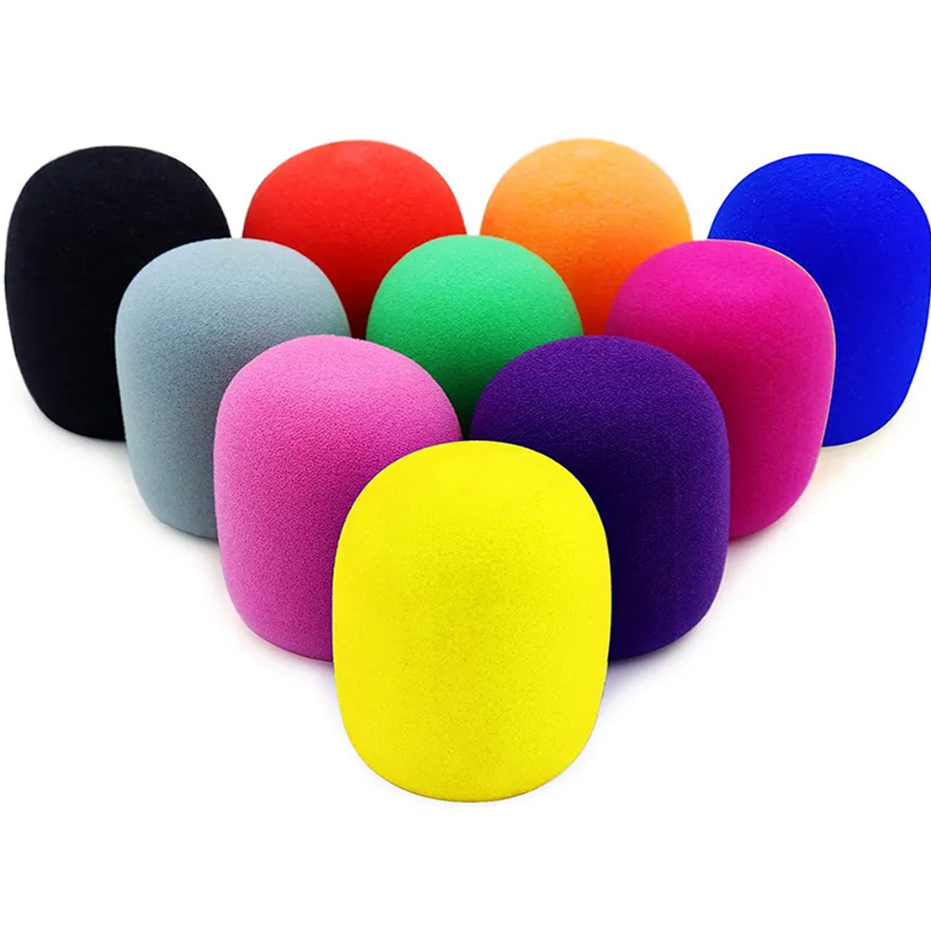 kit com 6 Espuma de Microfone Colorida Profissional Pop Filter Anti ...