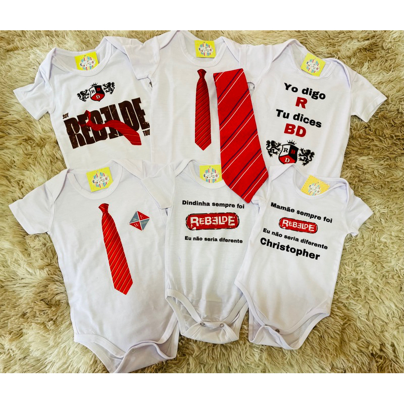 Body temático para bebê personalizado soy rebelde tour RBD 2023 ...