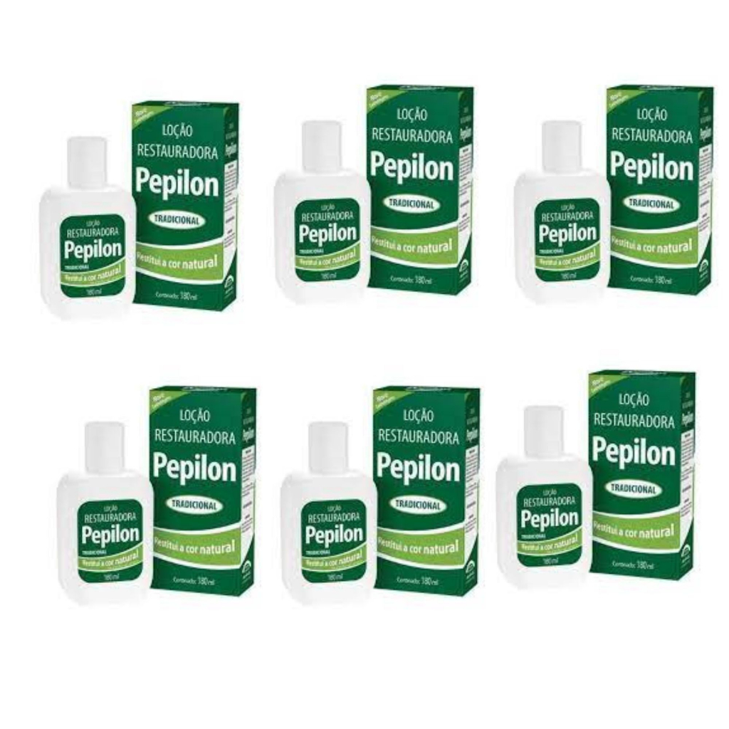 Kit C/6 Loção Capilar Restauradora Tradicional 180ml - Pepilon | Shopee ...