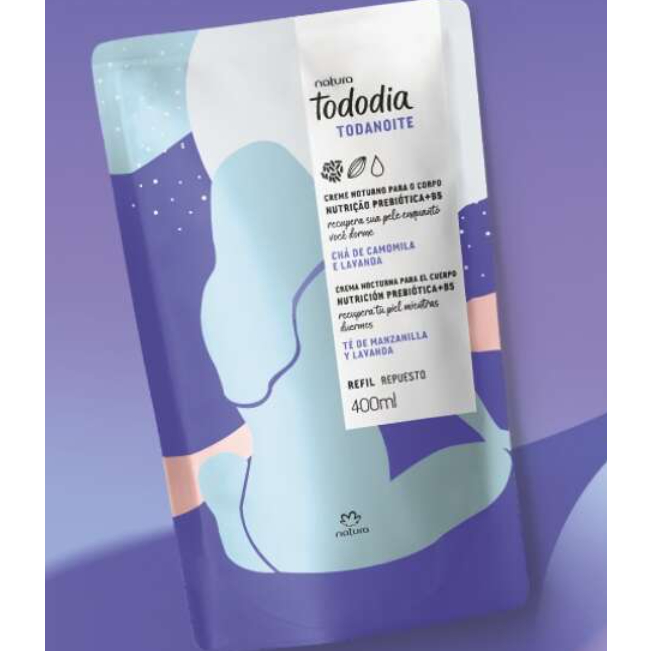 Refil Creme Noturno Para o Corpo Tododia Todanoite - 400 ml | Shopee Brasil