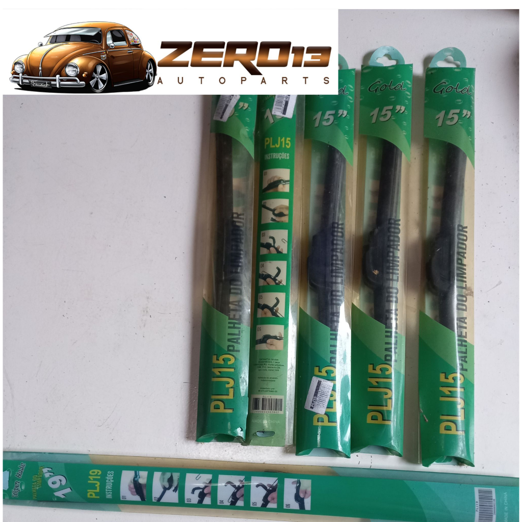 Palheta Limpador de Parabrisa Universal 15 Polegadas Encaixe Gancho JPL | Shopee Brasil