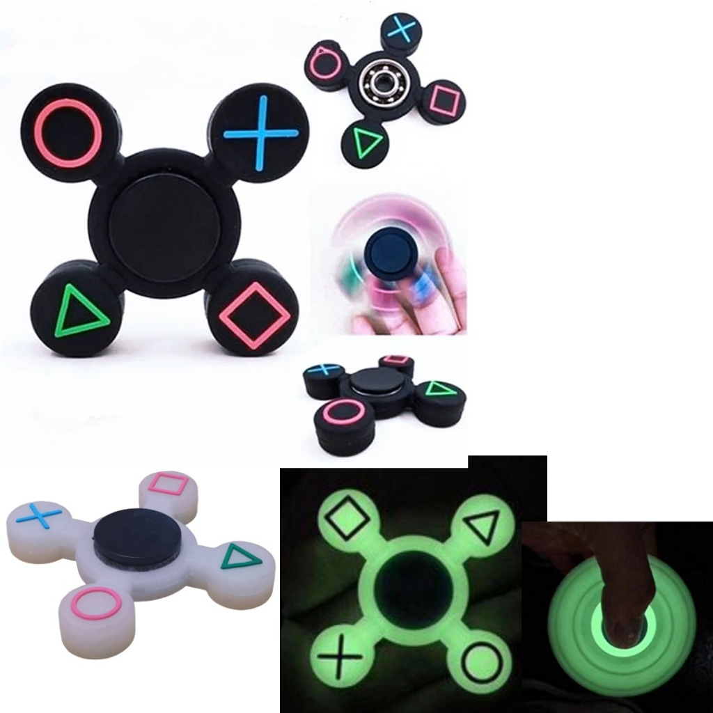 Fidget Hand Spinner Emborrachado Joystick Controle com Botões de Game ...