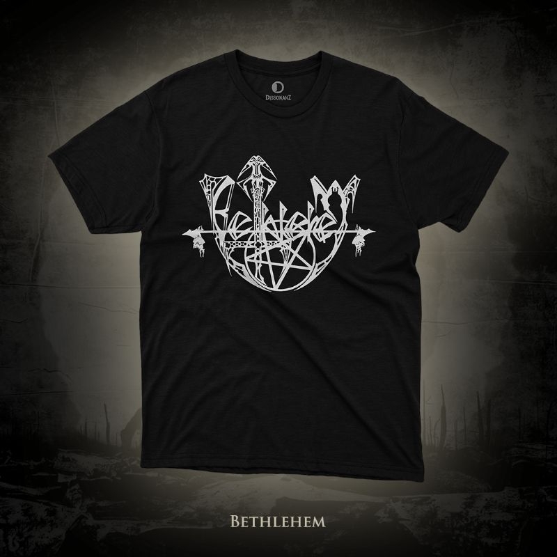 Camiseta: Bethlehem - logo - Black Metal => 100% algodão, estampa em ...