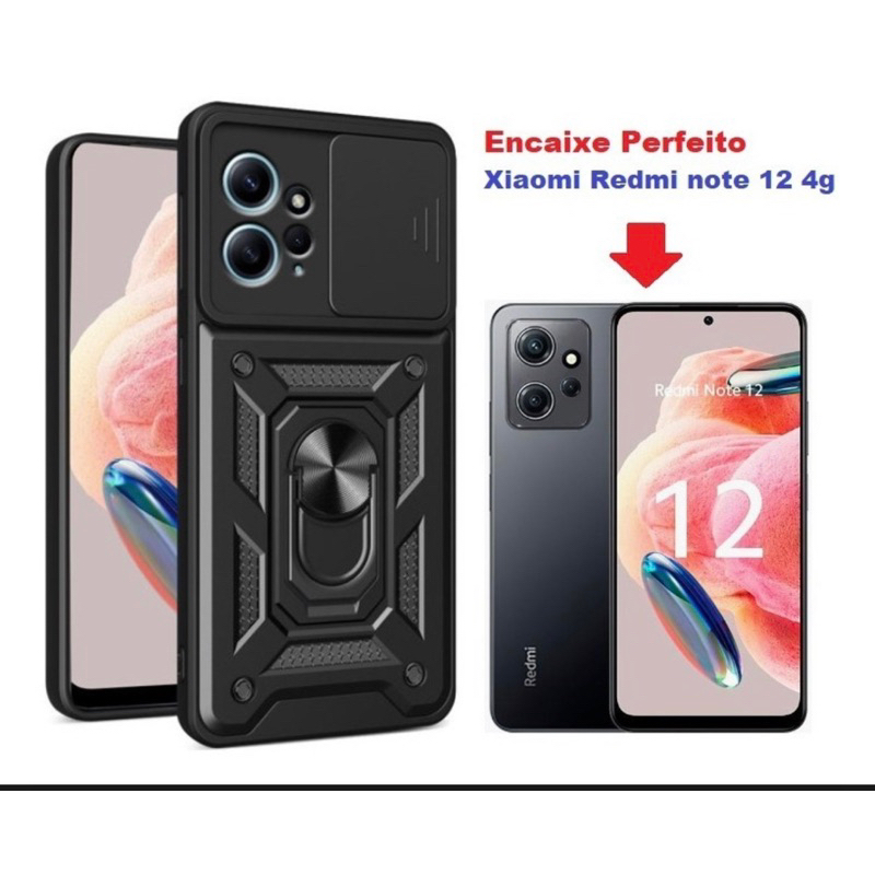 capa anti impacto proteção militar Redmi Note 12 4G | Shopee Brasil