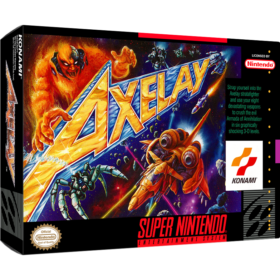 Axelay com caixa e manual Super Nintendo Novo | Shopee Brasil