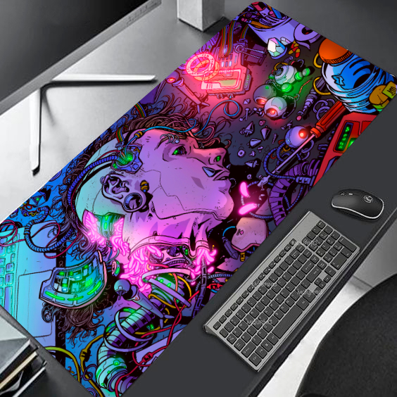 Mouse Pad Gamer 70x35cm Estampa Cyber P. 1811 | Shopee Brasil