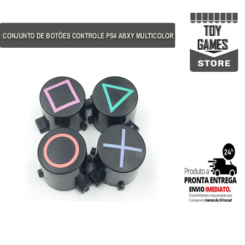 CONJUNTO DE BOTÕES CONTROLE PS4 ABXY ORIGINAL | Shopee Brasil