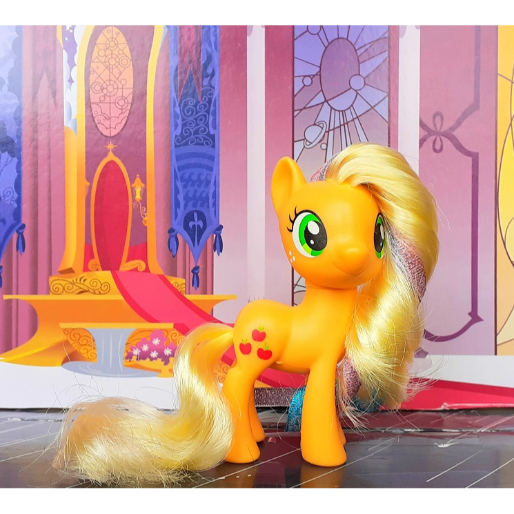 My little pony - Applejack - Reboot - Fitas e Glitter - 8cm - Original ...