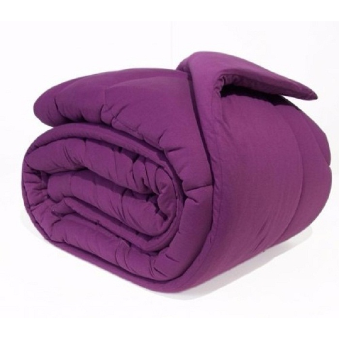 Edredom Casal Malha Macia Anti Bolinhas Roxo 100% Algodão Roxo | Shopee ...