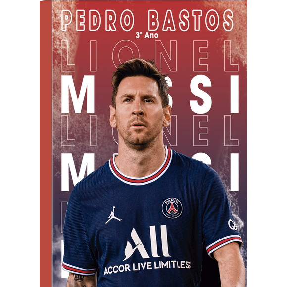 Caderno Brochura Personalizado - Messi - (encapado) | Shopee Brasil