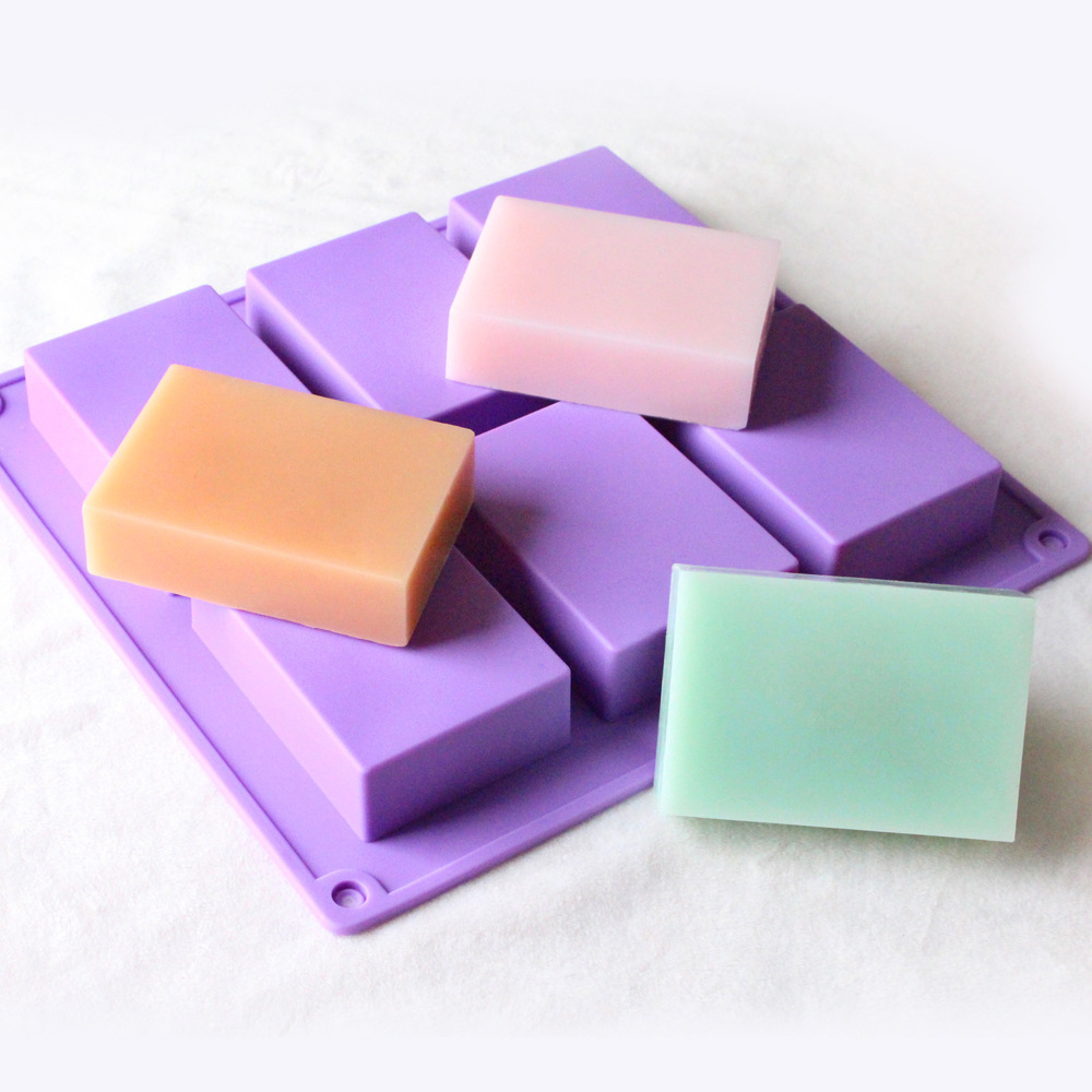 Forma de Silicone Molde para Sabonete Retangular Artesanal Sabão ...