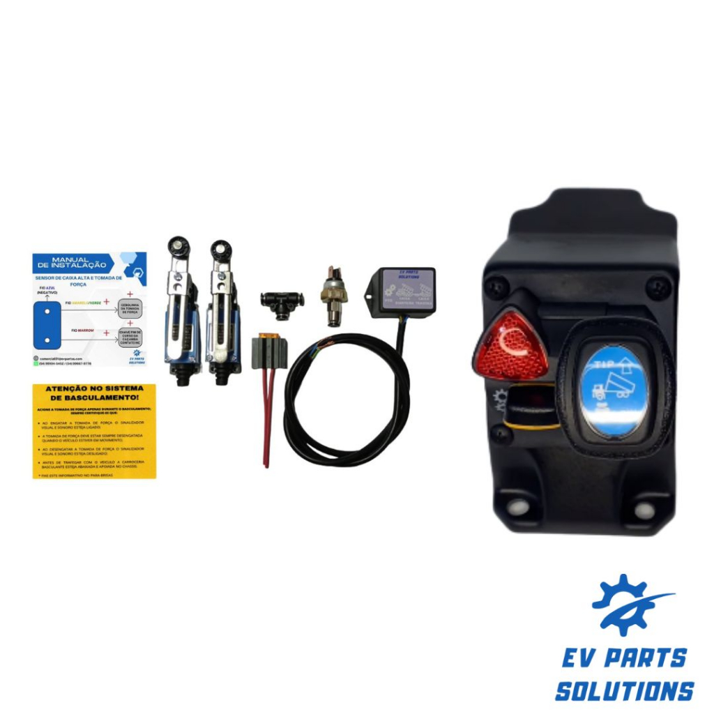 KIT RESOLUÇÃO CONTRAN 859/21: COMANDO JOYSTICK + SUPORTE PLÁSTICO + KIT ...