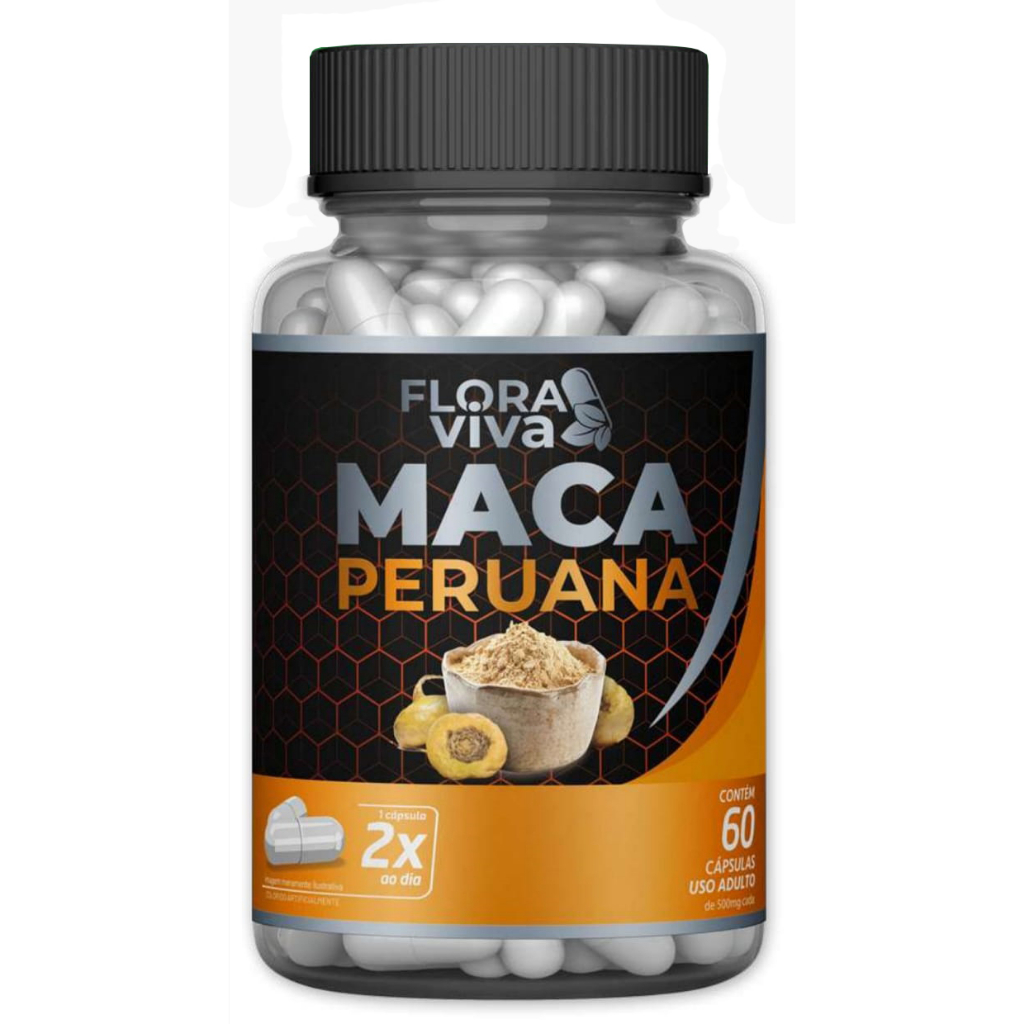 60 Caps Maca Peruana Original 500mg - Escorrega o Preço