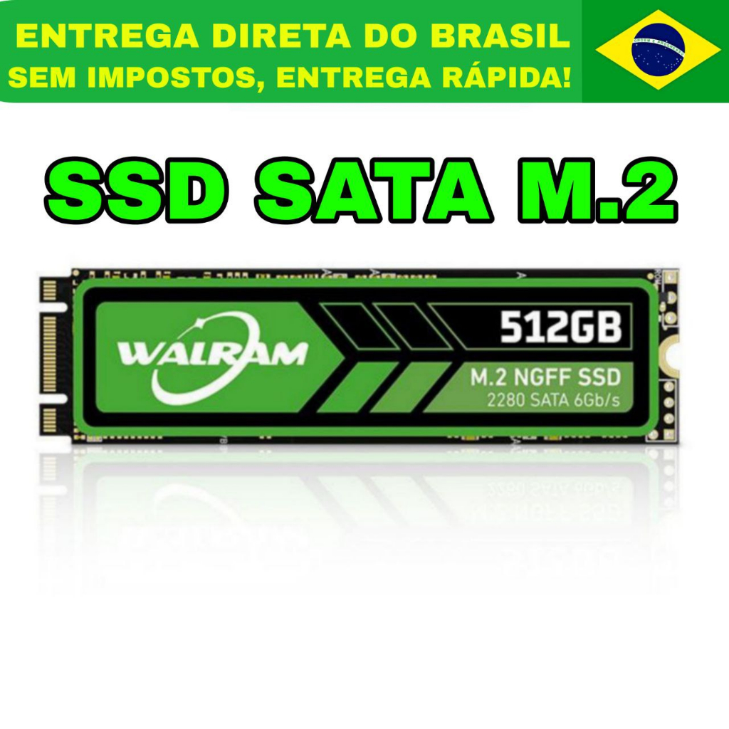 Ssd Walram Gamer M.2 SATA Novo Pronta Entrega No Brasil 128GB ,256GB ...