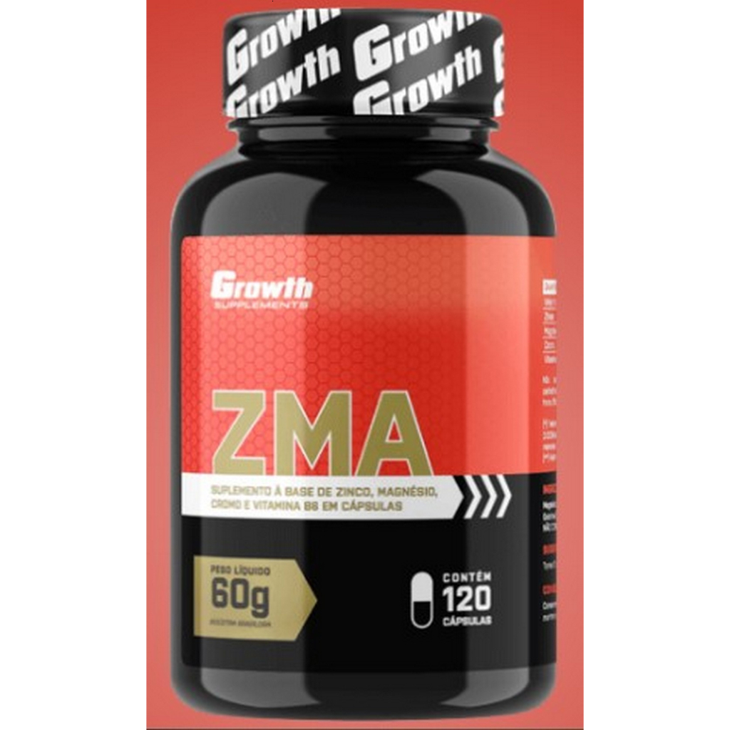 ZMA - 120 Cápsulas - Growth Supplements | Shopee Brasil