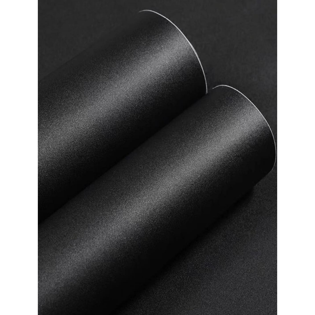 Papel de Parede Cor Solida Autocolante 10 metros na cor Preta | Shopee ...