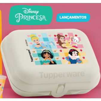 CANECA JUMBO OU TUPPER SNACK PRINCESAS DISNEY 280ML - TUPPERWARE ...