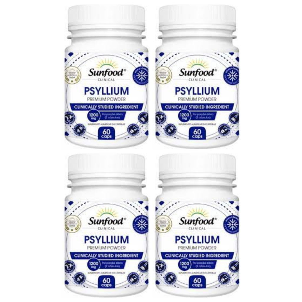 Psyllium Premium Powder 1200mg - Sunfood Clinical | Shopee Brasil