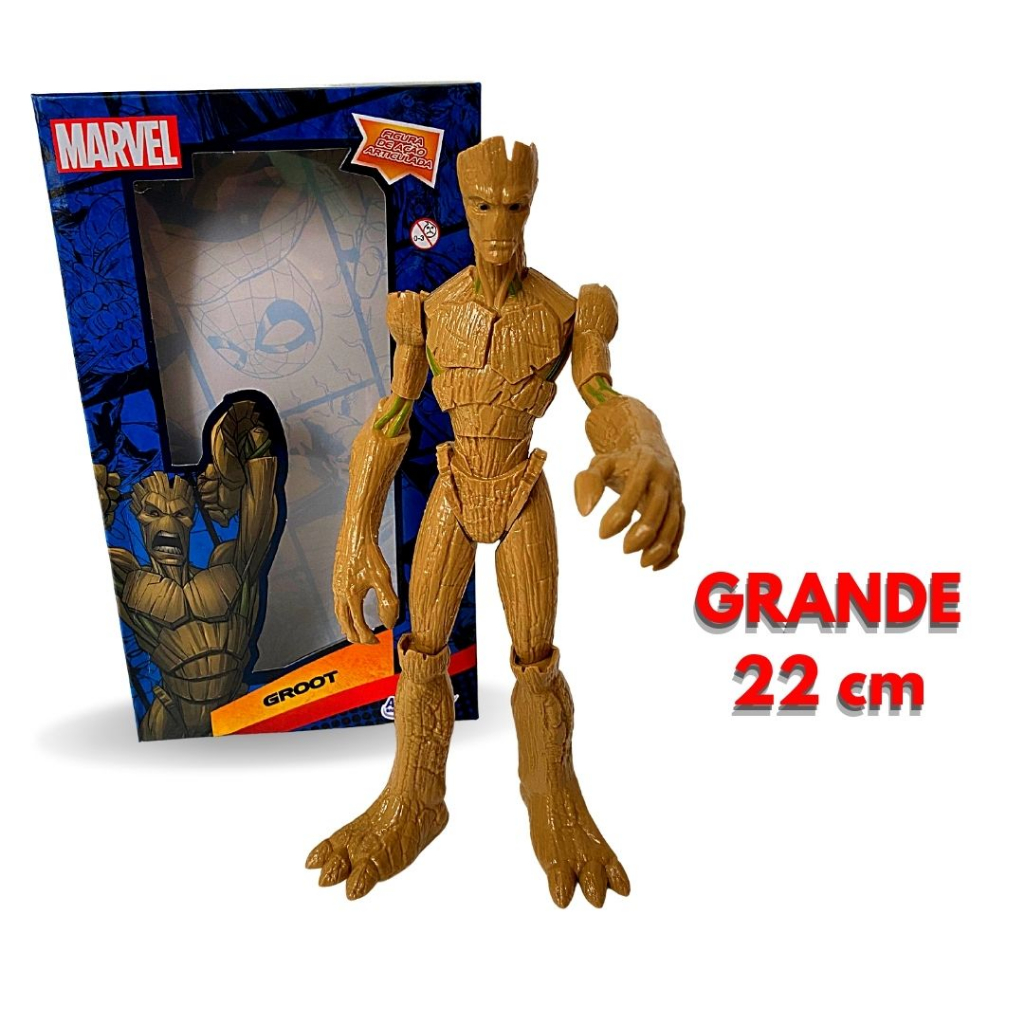 Boneco Groot Avengers Titan Hero Grut Growth Grout | Shopee Brasil