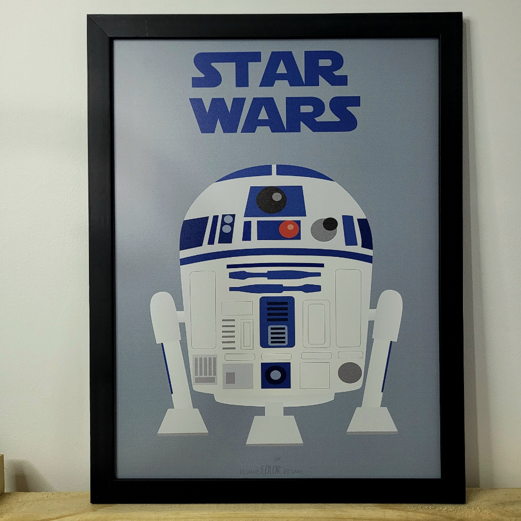 QUADRO A3 ROBÔ R2-D2 / STAR WARS | Shopee Brasil