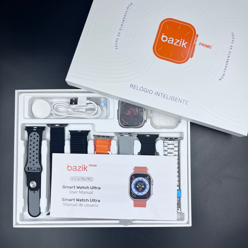 (Entrega rápida)2023 S18 Ultra Smart Watch TWS Telefone Auricular Dois ...