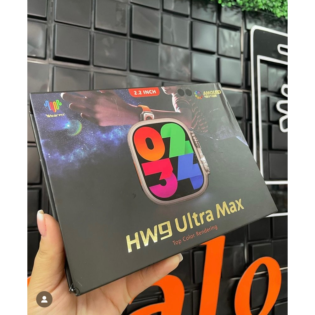 2024 Nova AMOLED Smart Watch HW9 Ultra Max 2,2 polegadas Bluetooth Call Heart Rate e Blood ...