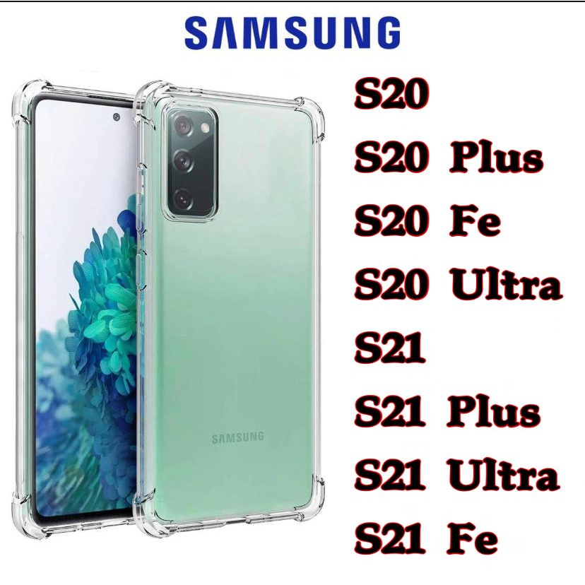 Capa transparente capinha TPU Anti Shock Impacto Samsung S20/S20PLUS/S20ULTRA/S20FE/S21/S21 UTRA ...