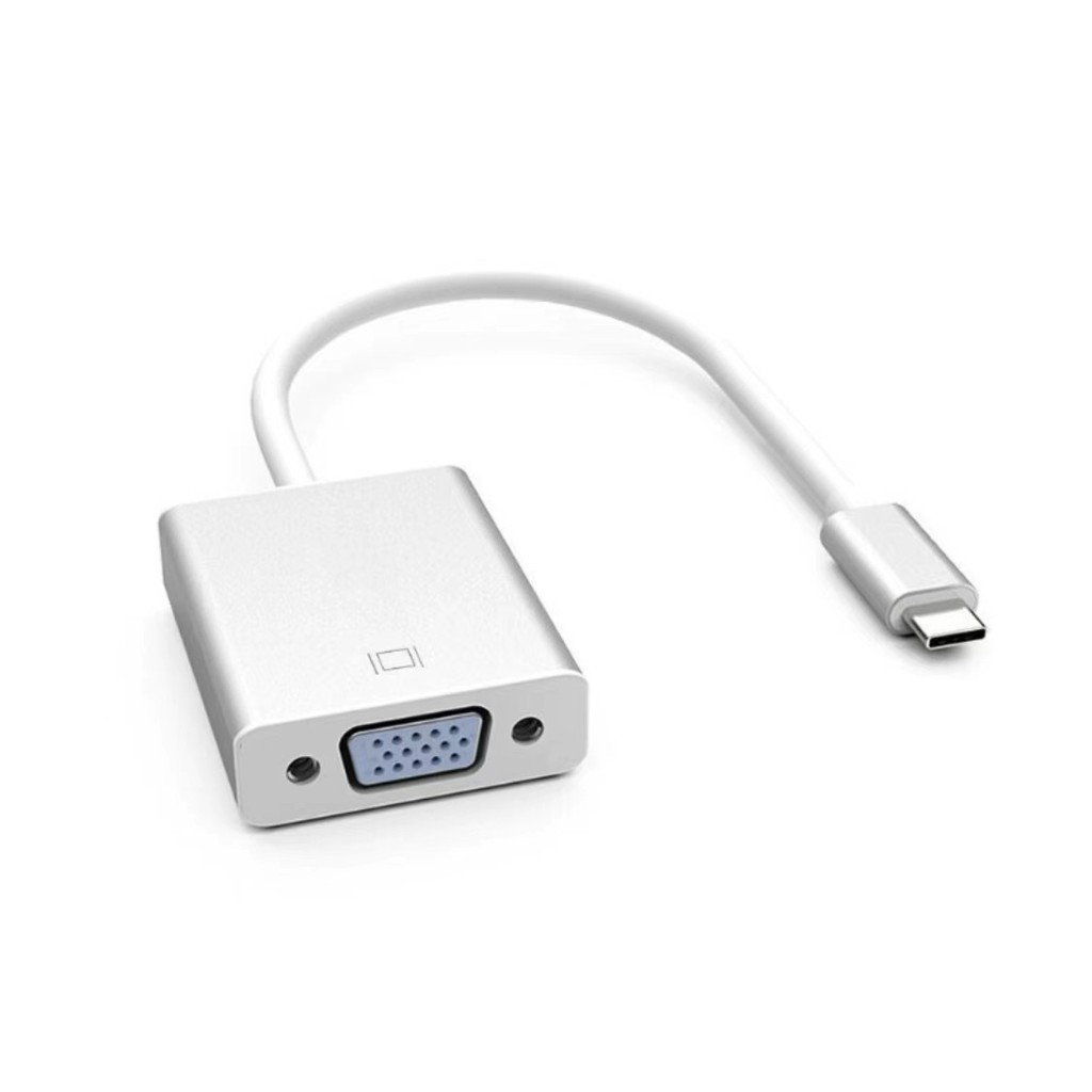 Adaptador Conversor Usb-c 3.1 Type-c Macho Para Vga Fêmea Tipo C ...