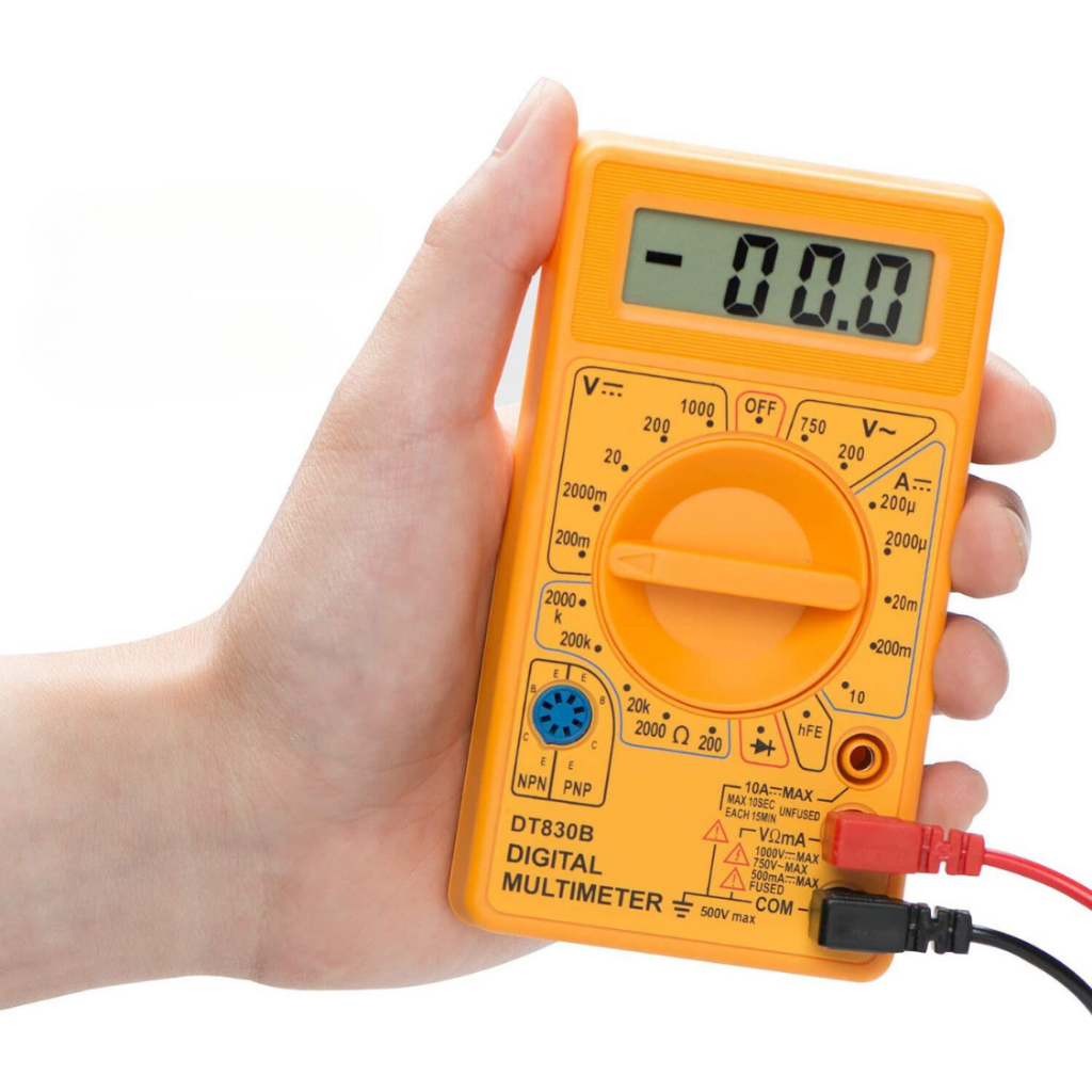 Multímetro Digital Profissional Com Ponta De Teste Portátil Dcv Acv Dca ...