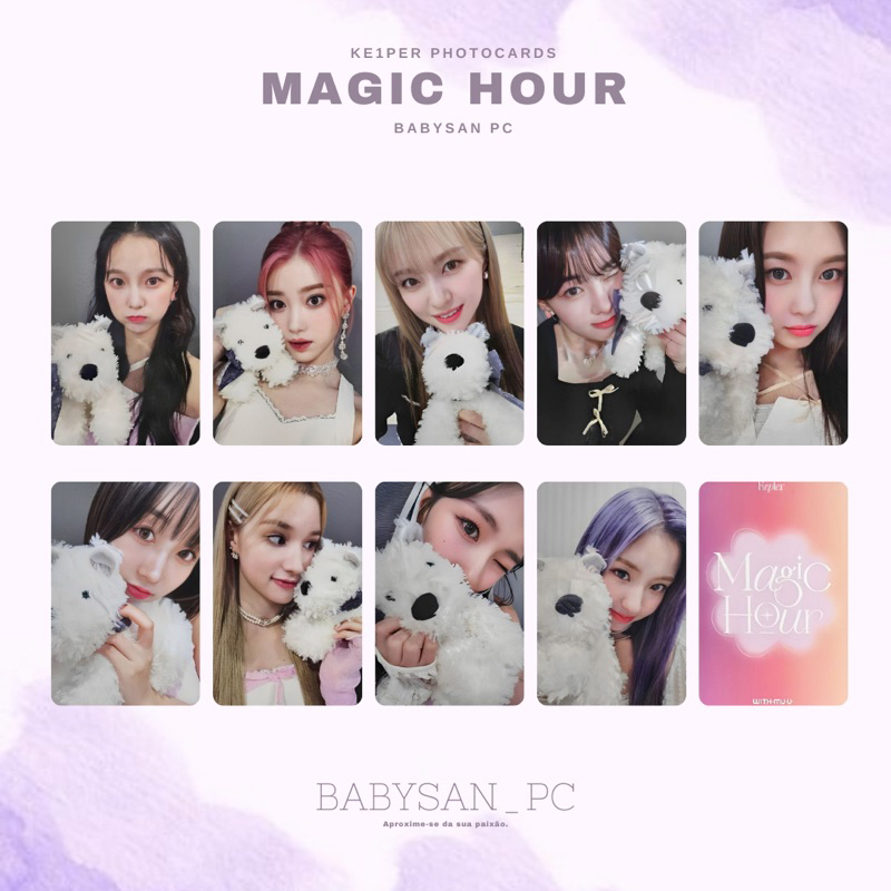 KEP1ER Photocard Fanmade MAGIC HOUR | Shopee Brasil