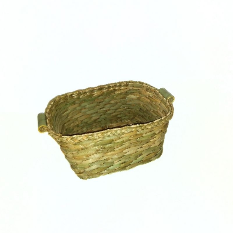 Cesta Organizador Retangular de taboa com alça 30x26x16 | Shopee Brasil