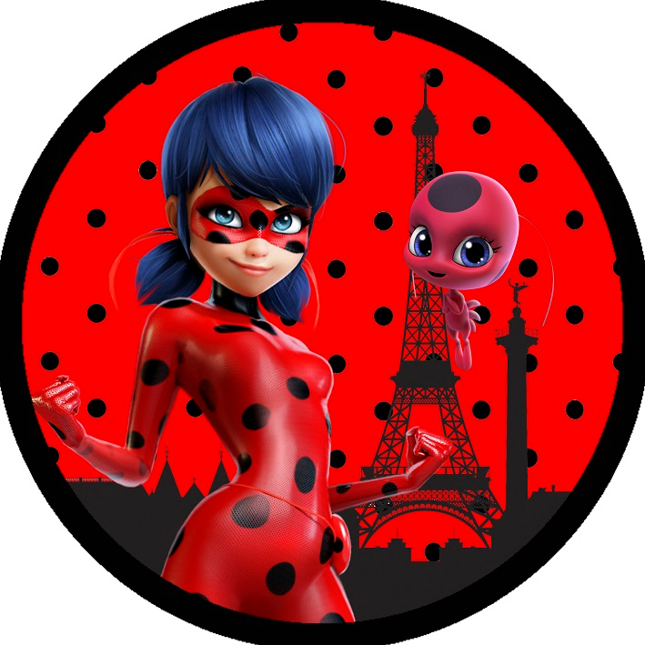 PAINEL SUBLIMADO REDONDO 3D VESTE FACIL LADY BUG 17 COM ELASTICO | Shopee Brasil