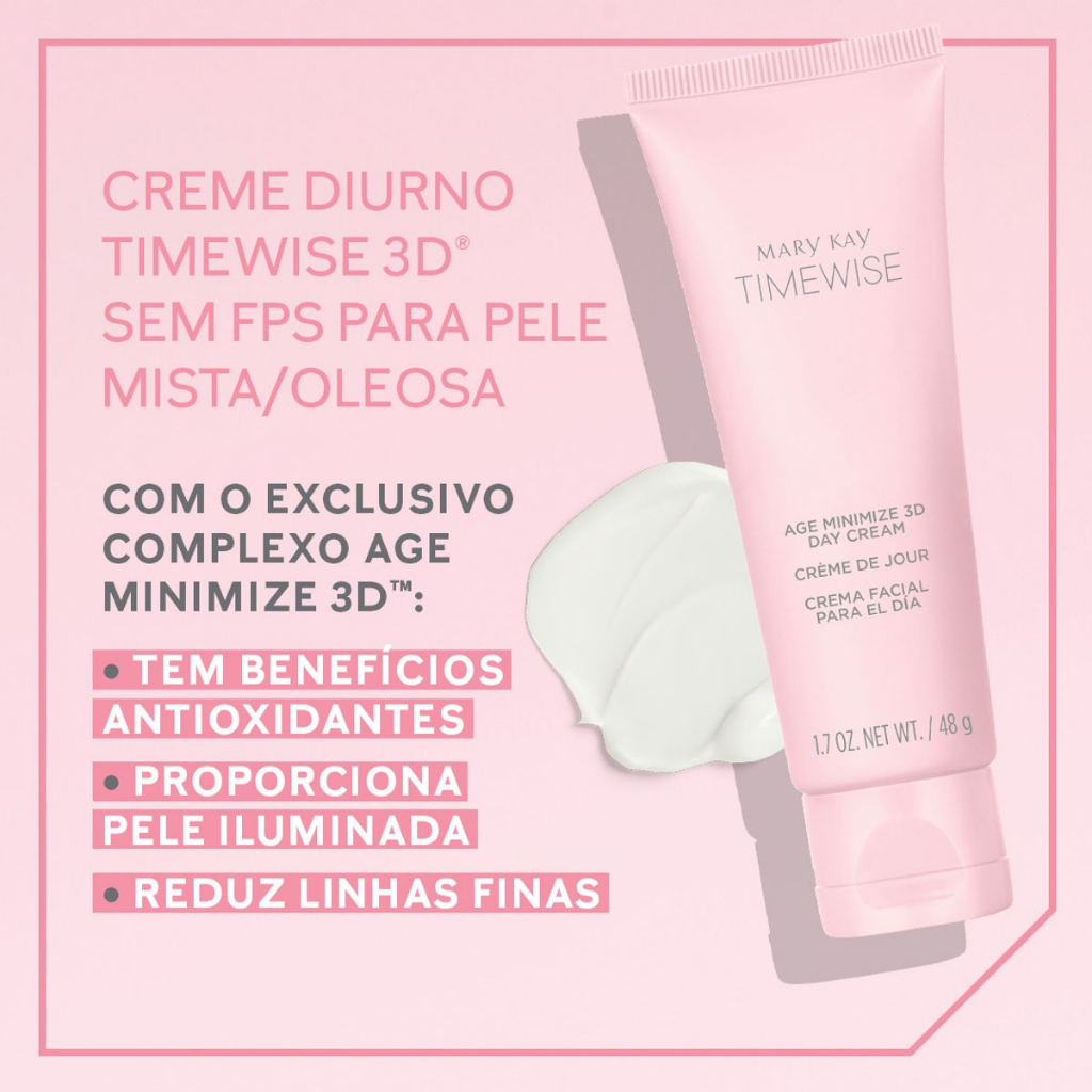 Creme Diurno FPS 30 Age Minimize TimeWise 3D - Mary Kay | Shopee Brasil