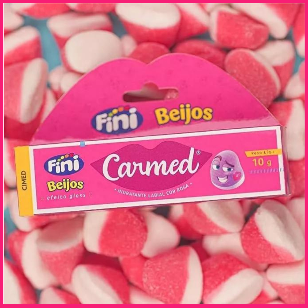 Hidratante Labial Carmed Fini 10g Beijinho/ Dentadura e Banana | Shopee ...