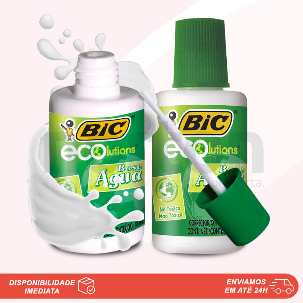 Corretivo Líquido Escolar Eco 18ml Bic | Shopee Brasil