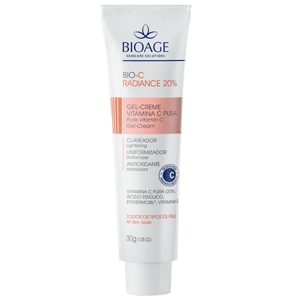 Gel-Creme Vitamina C Pura Bio-C Radiance 20% Bioage 30g | Shopee Brasil