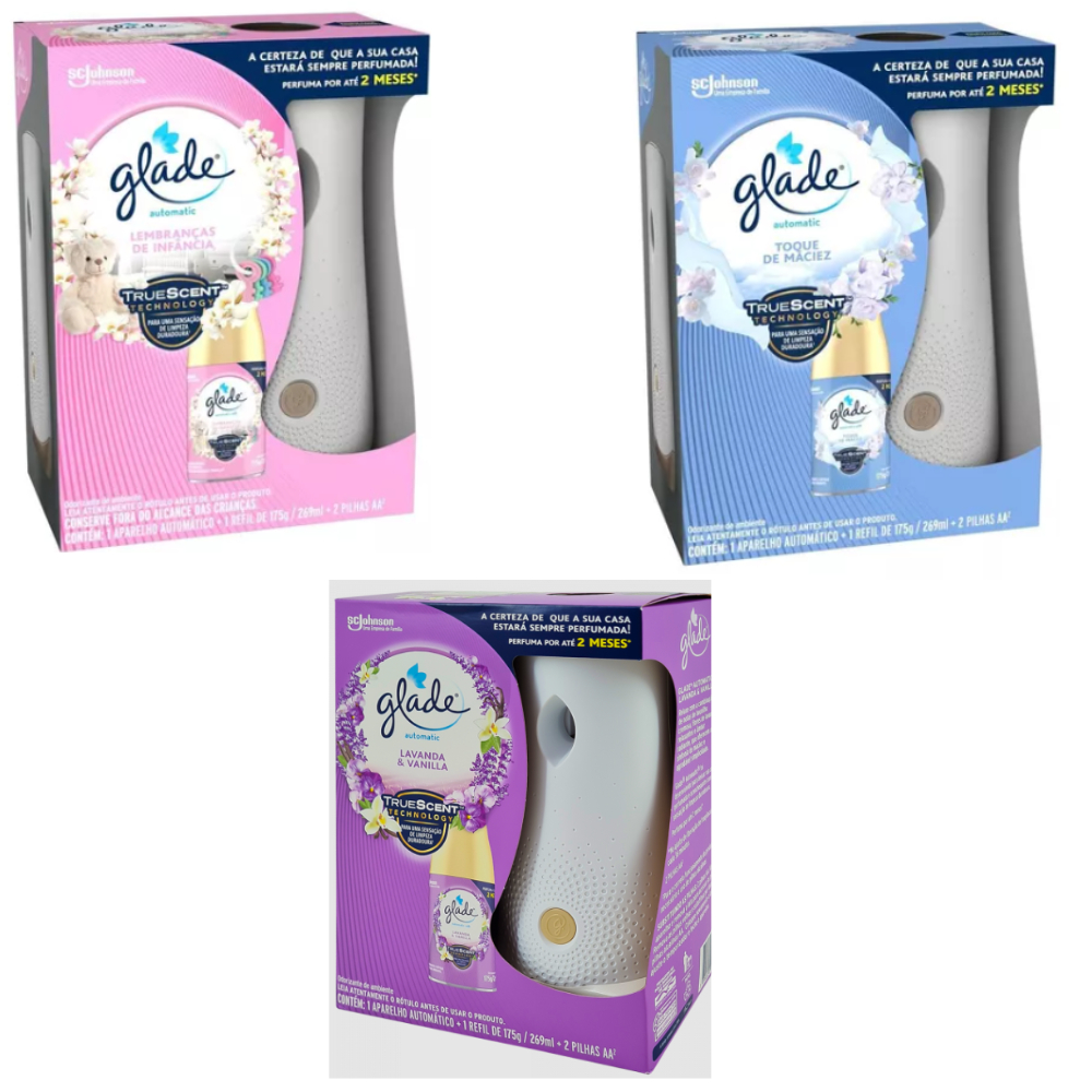 Glade Automático + Refil 269ml Odorizador Escolha Seu Aroma | Shopee Brasil